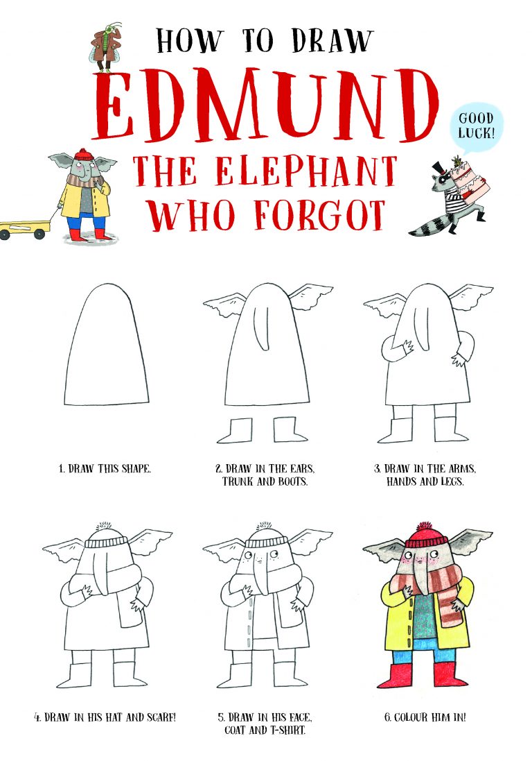Isobel Lundie: How To Draw Edmund The Elephant Who Forgot - Ivy's Library